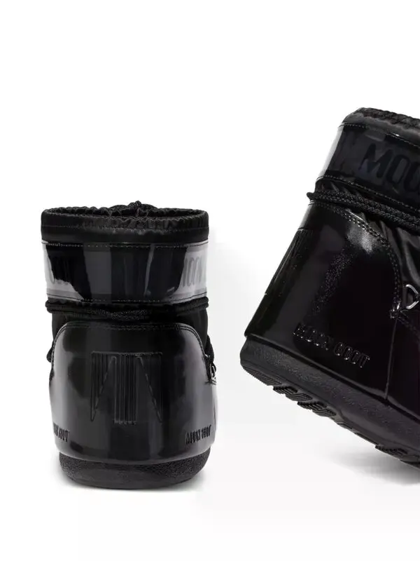 Moon Boot Icon Low Glance Glossed Snow Boots - Black
