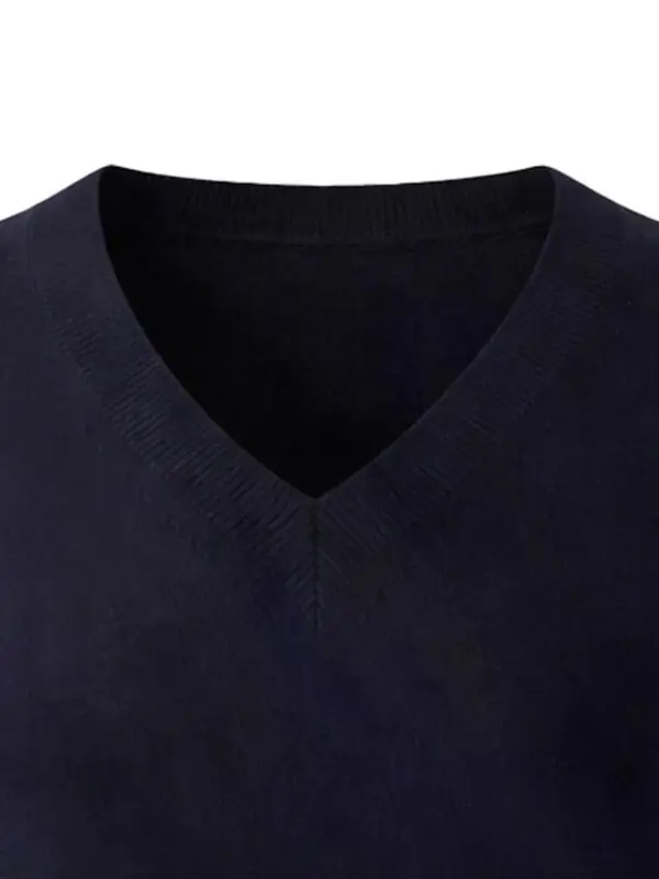 Max Mara V-neck Pullover Sweater - Blue