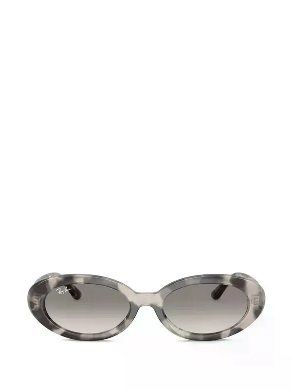 Ray-ban Mottled Oval-frame Sunglasses - Grey