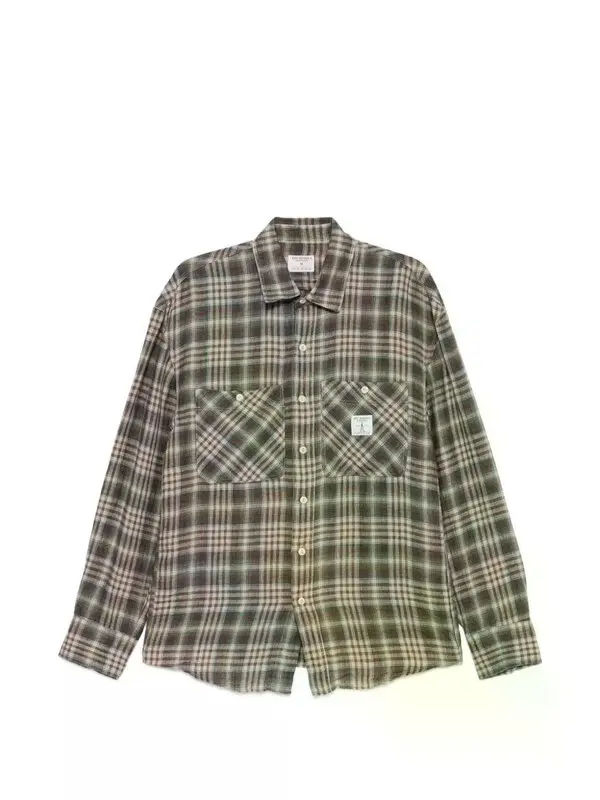 ROY ROGER'S Patch-pocket Checked Shirt