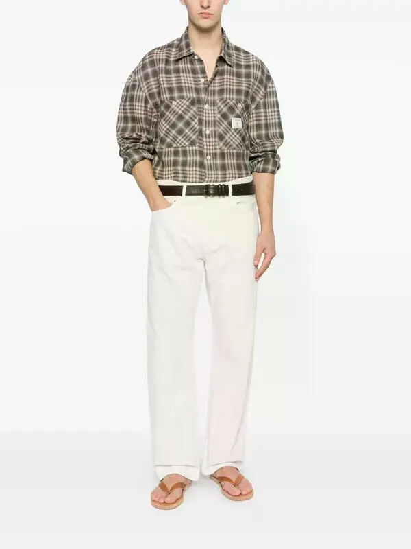ROY ROGER'S Patch-pocket Checked Shirt