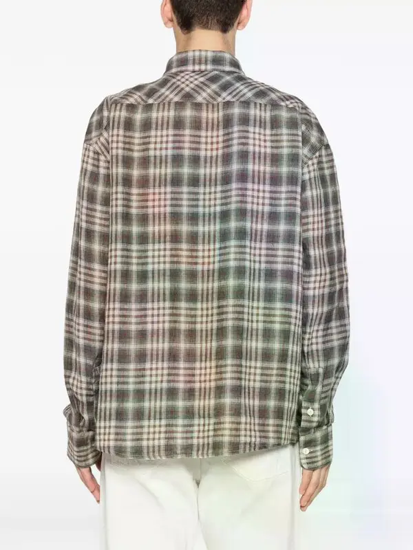 ROY ROGER'S Patch-pocket Checked Shirt