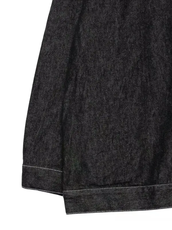 Comme Des Garçons Contrast-stitch Denim Jacket - Black