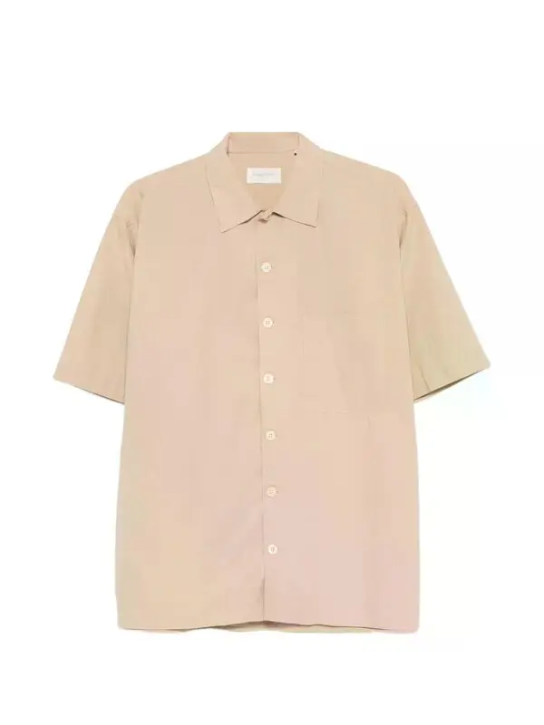 TINTORIA MATTEI 954 Pocket Short-sleeve Shirt - Neutrals