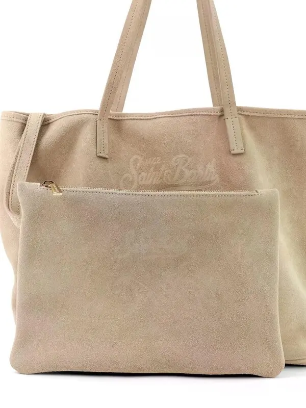 MC2 SAINT BARTH City Suede Tote Bag - Neutrals
