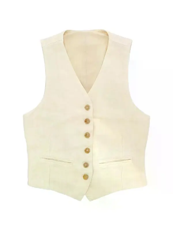 FORTELA Buttoned V-neck Waistcoat
