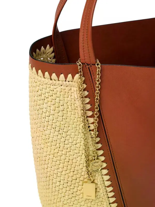 Chloé Logo-detail Charm Tote Bag