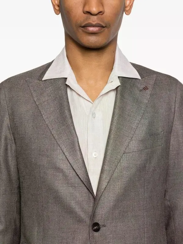 Tagliatore Notched-lapel Two-button Jacket - Brown