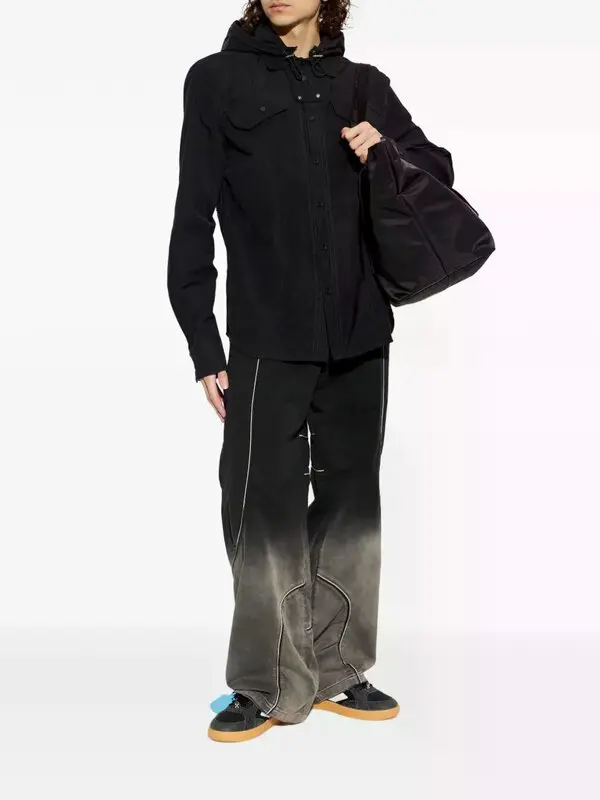 Off-White Hooded Chest-pocket Shirt