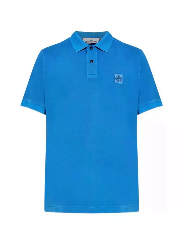 Stone Island Short-sleeve Polo Shirt - Blue