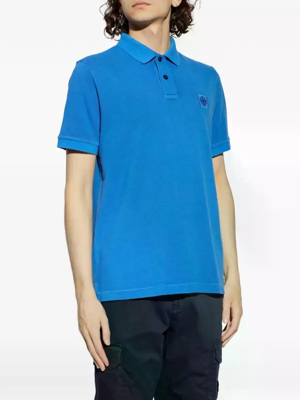 Stone Island Short-sleeve Polo Shirt - Blue