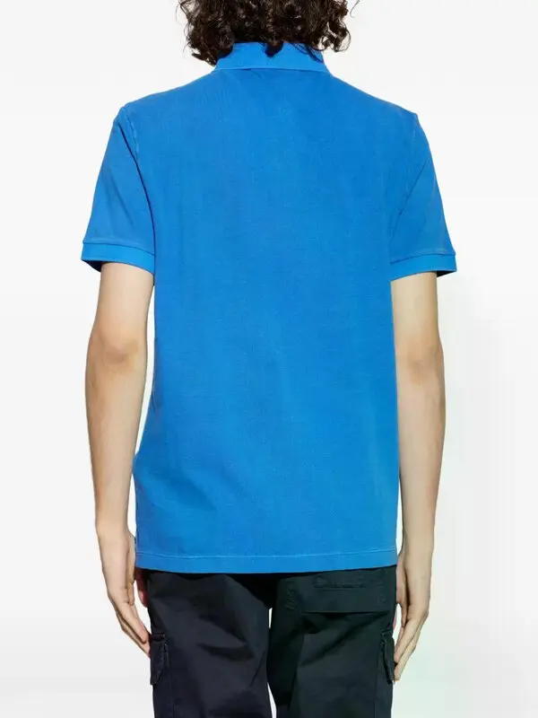 Stone Island Short-sleeve Polo Shirt - Blue