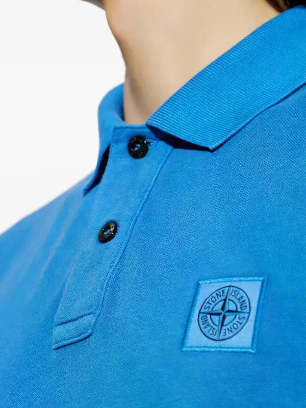 Stone Island Short-sleeve Polo Shirt - Blue