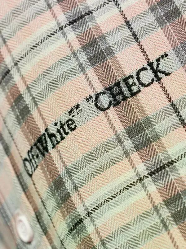 Off-White Marker Logo-embroidered Shirt - Pink