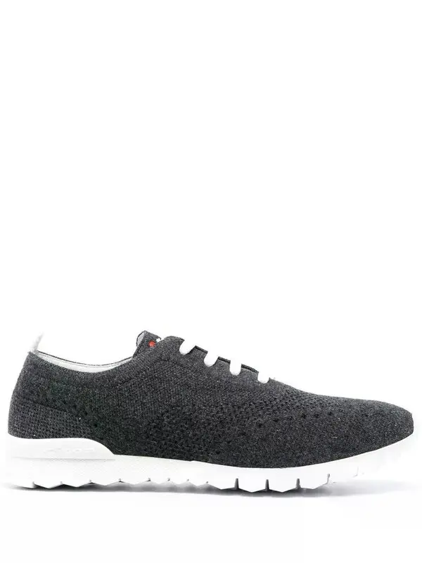 Kiton Knitted Low-top Sneakers - Grey
