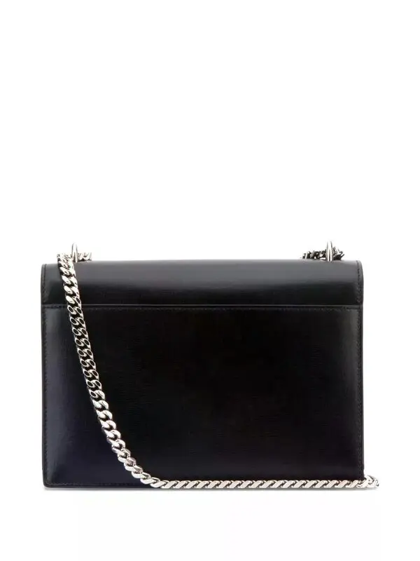 Saint Laurent Logo-plaque Chain-strap Tote Bag - Black
