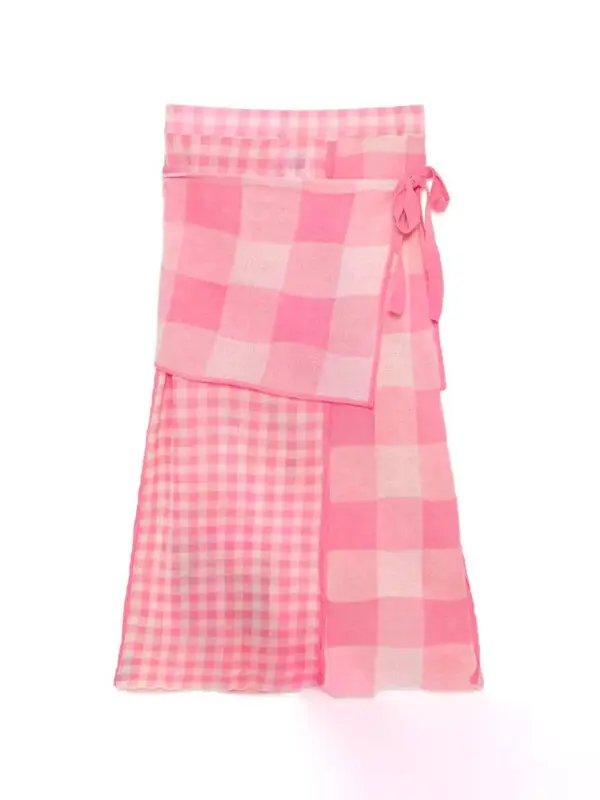 YANYAN Checked Knit Skirt