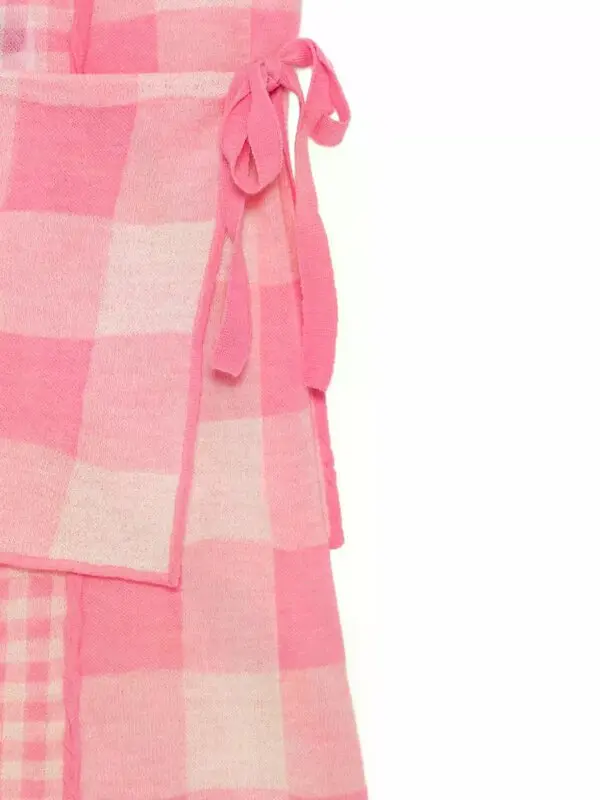 YANYAN Checked Knit Skirt