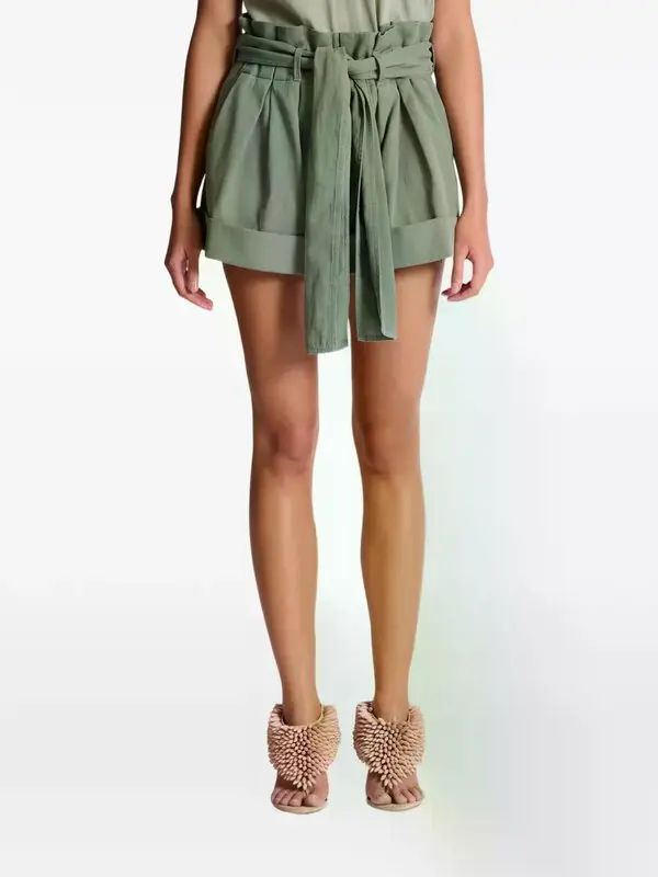 Balmain Self-tie High-waisted Shorts