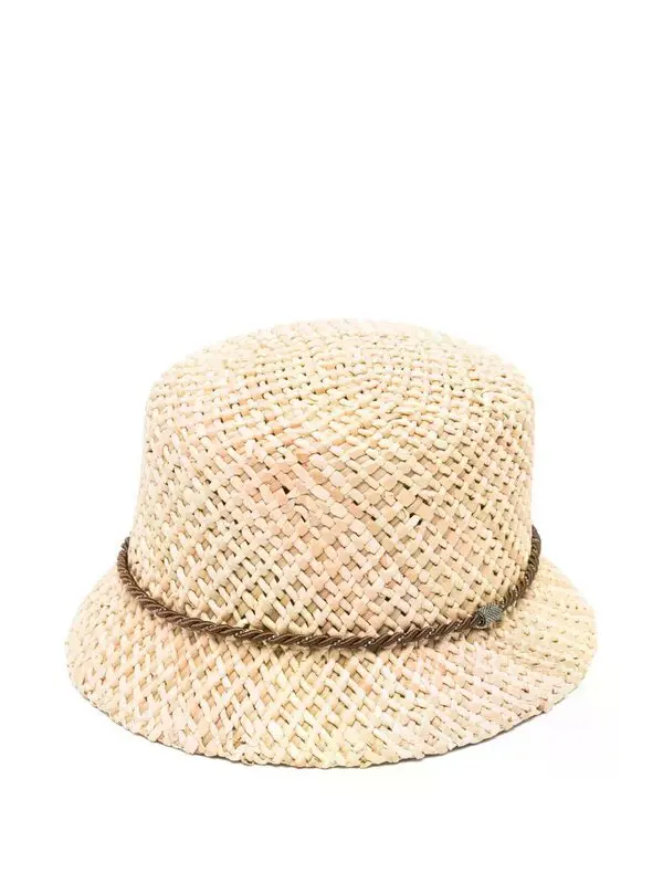 Peserico Woven Bucket Hat - Neutrals