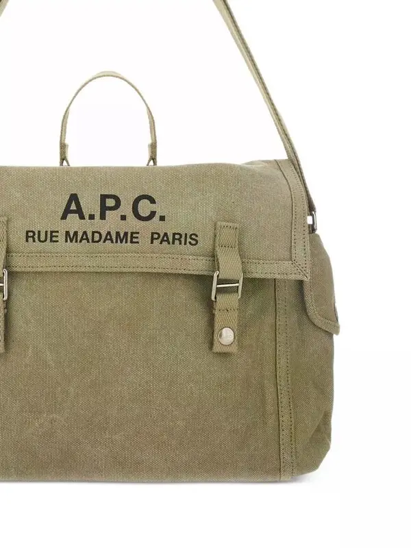 A.p.c. Buckle Messenger Bag - Green
