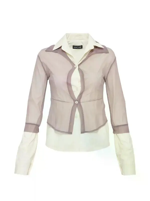 Hache Layered Shirt - Neutrals