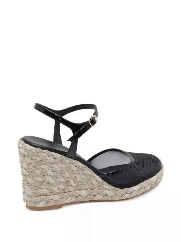 STUART WEITZMAN Mesh Buckle Espadrille Heels
