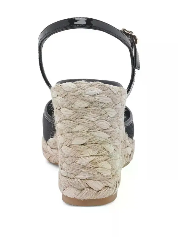 STUART WEITZMAN Mesh Buckle Espadrille Heels