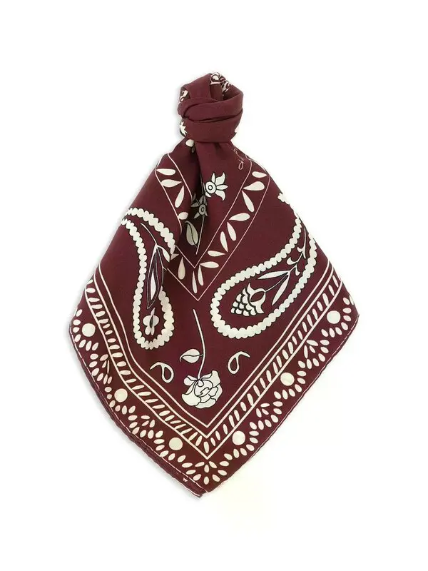 Alberto Biani Patterned Silk Scarf