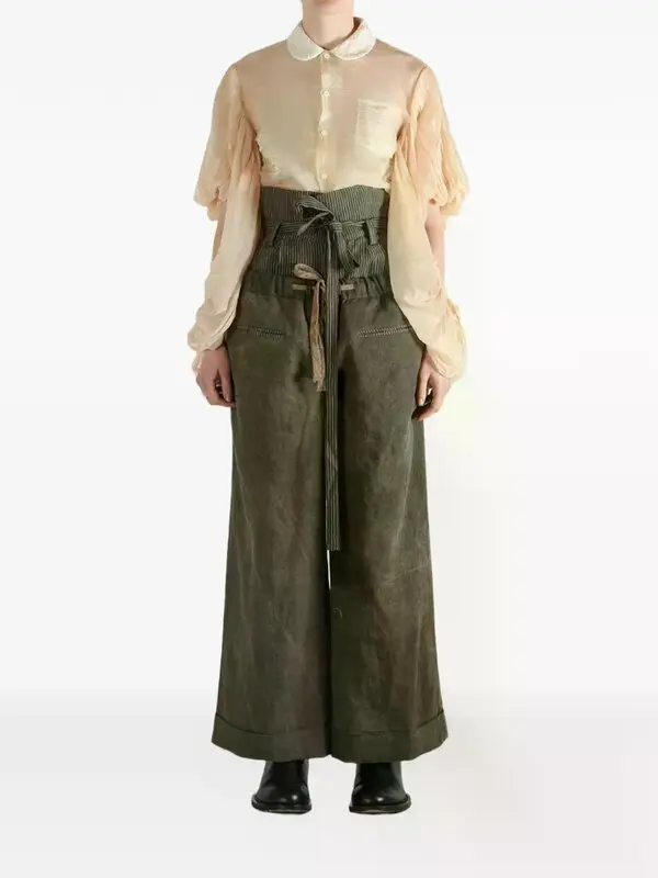 Comme Des Garçons Puff-sleeve Blouse