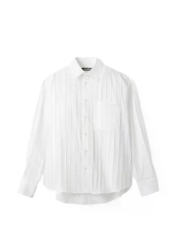 Jacquemus The Camargue Embroidered Striped Shirt