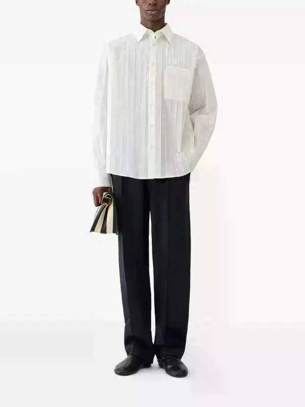 Jacquemus The Camargue Embroidered Striped Shirt
