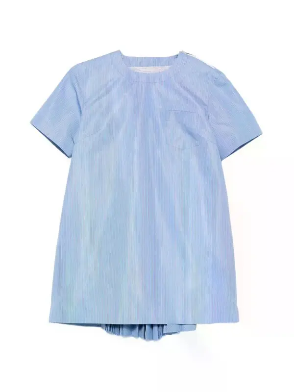 Sacai Striped Dress With Pocket