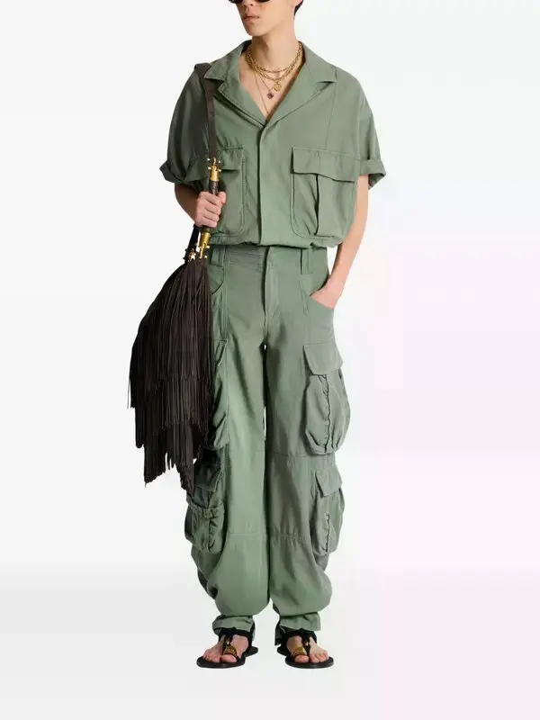 Balmain Multi-pocket Cargo Trousers - Green