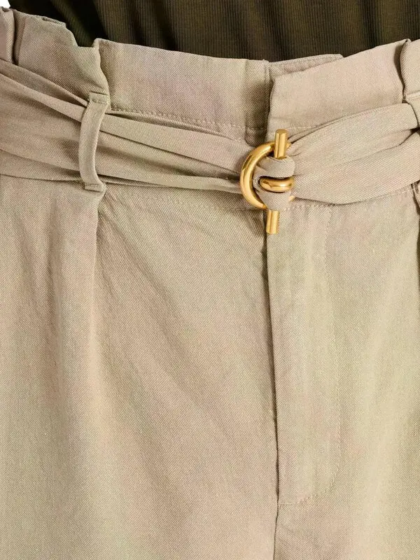 Balmain Belted-waist Tailored Shorts