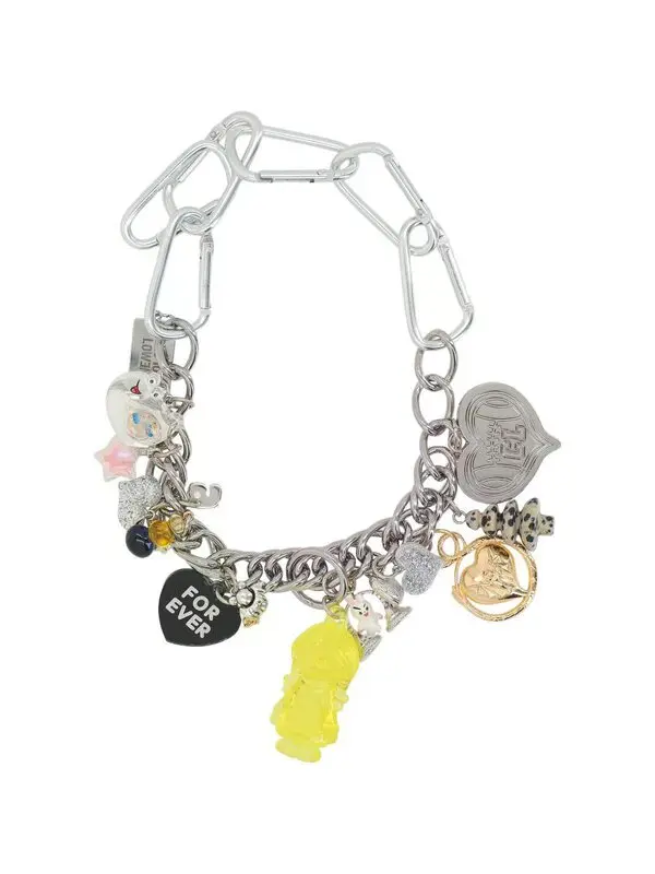 CHOPOVA LOWENA Carabiner Charm Necklace - Silver
