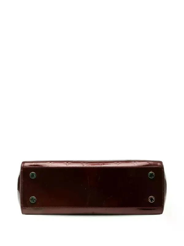 LOUIS VUITTON 2012 Monogram Vernis Brea Mm Satchel - Red