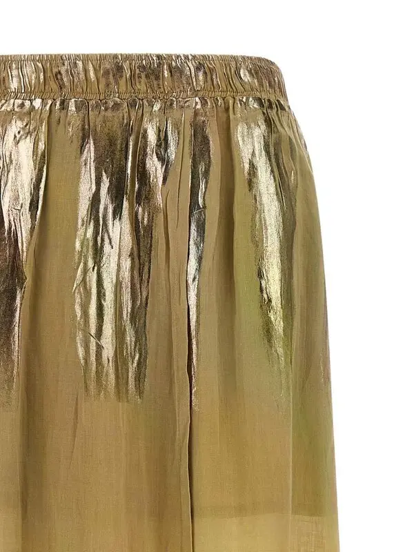 NUDE Laminated Varnish Elastic Mid Skirt