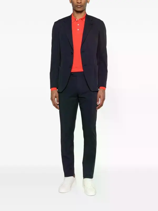 LARDINI Patch-pocket Suit - Blue