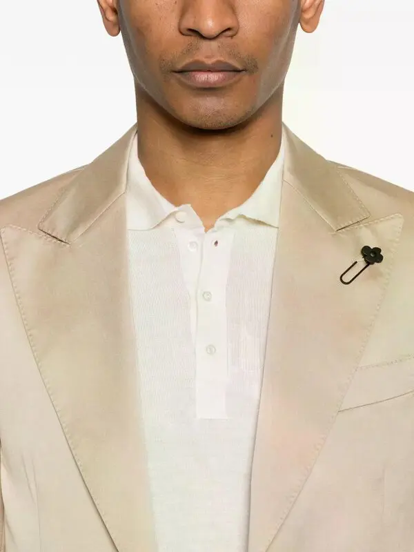 LARDINI Single-breasted Cotton Suit - Neutrals