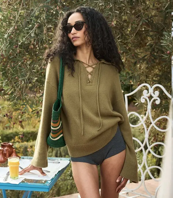 DÔEN Tavia Short - Charcoal Grey