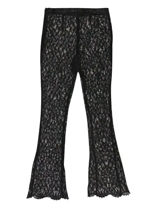 Callipygian Laced Flared Trousers
