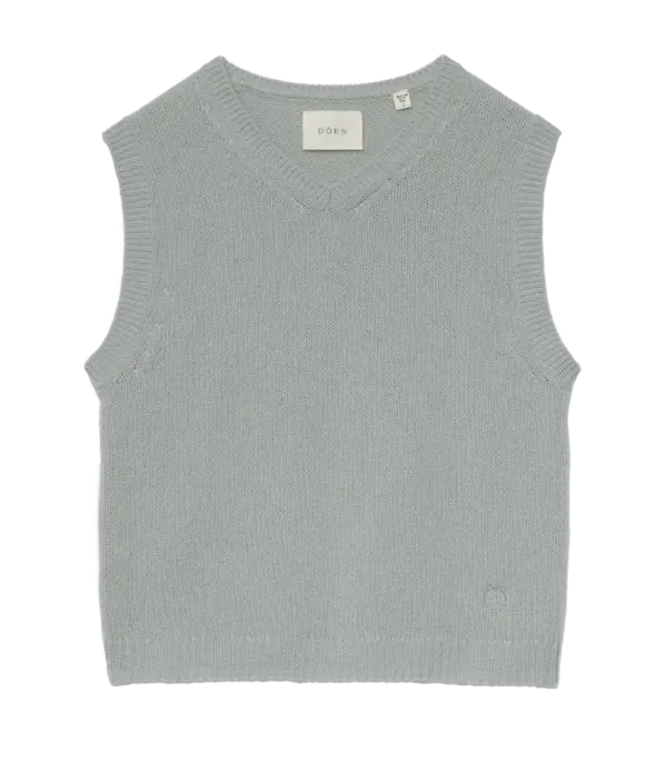 DÔEN Winston Cashmere Vest - Eucalyptus