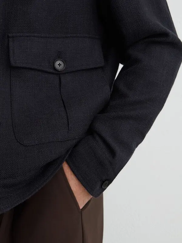 REISS Gandine Textured Hopsack Jacket