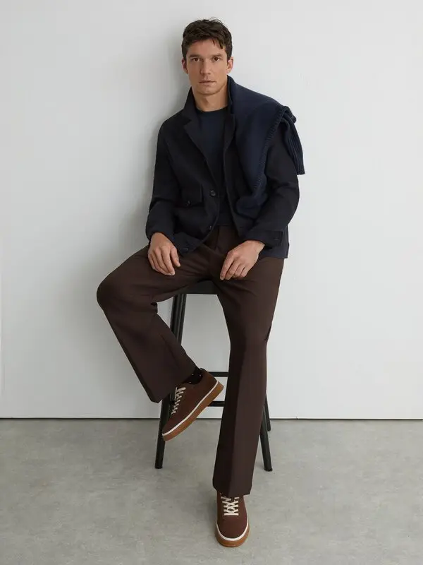 REISS Gandine Textured Hopsack Jacket