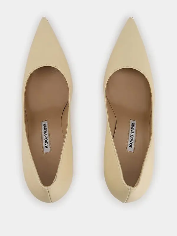 Manolo Blahnik Classic Stiletto 105mm Pumps - Beige