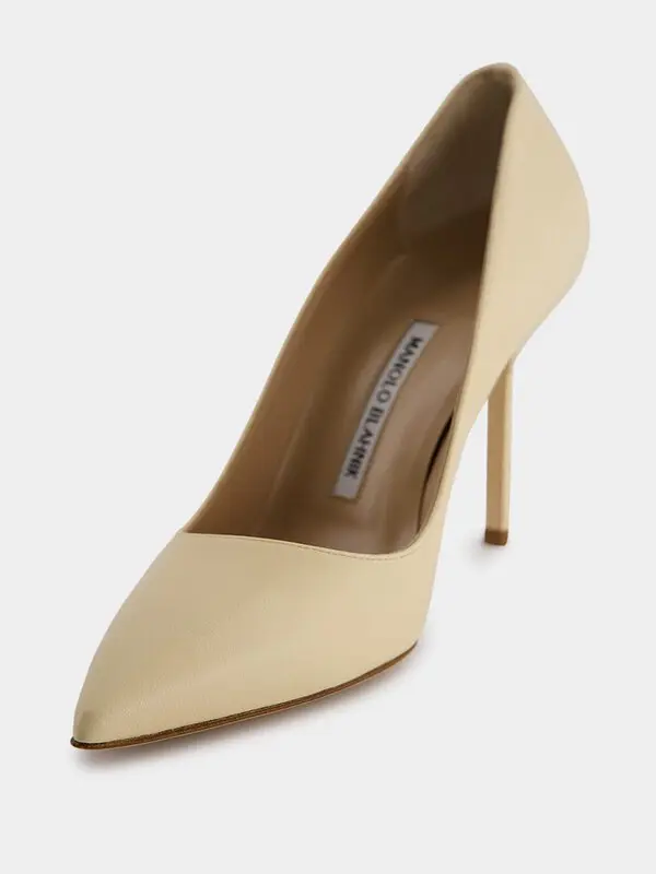 Manolo Blahnik Classic Stiletto 105mm Pumps - Beige