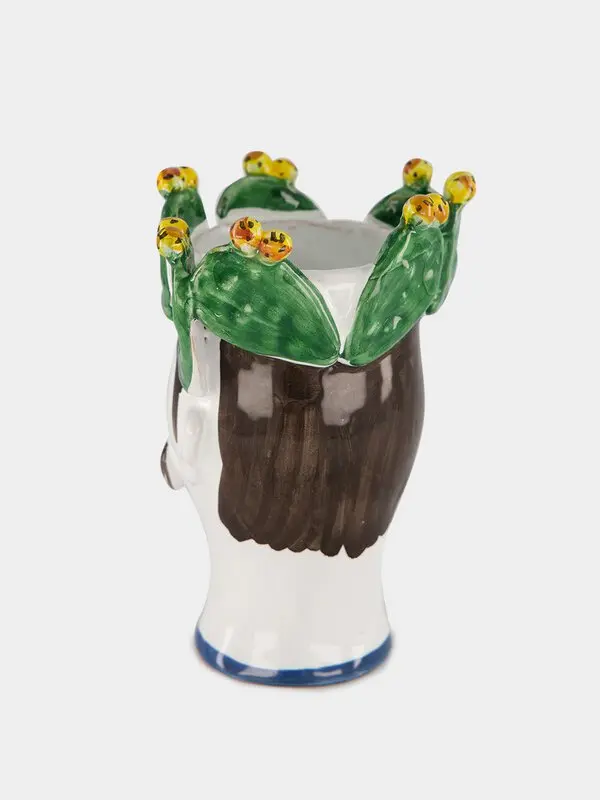 LES-OTTOMANS Handpainted Ceramic Vase - Multicolour