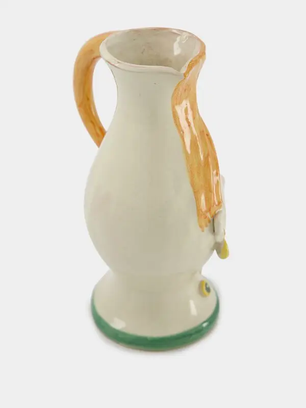 LES-OTTOMANS Handpainted Ceramic Jug - Multicolour