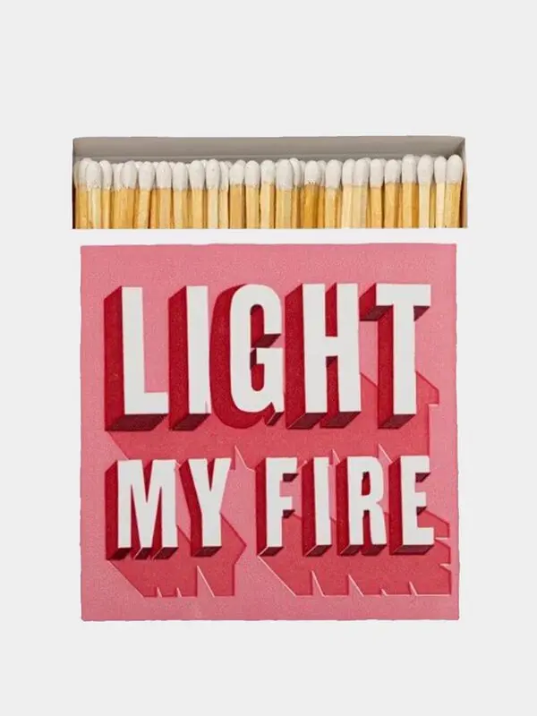 ARCHIVIST Light My Fire Luxury Matchbox By - Pink